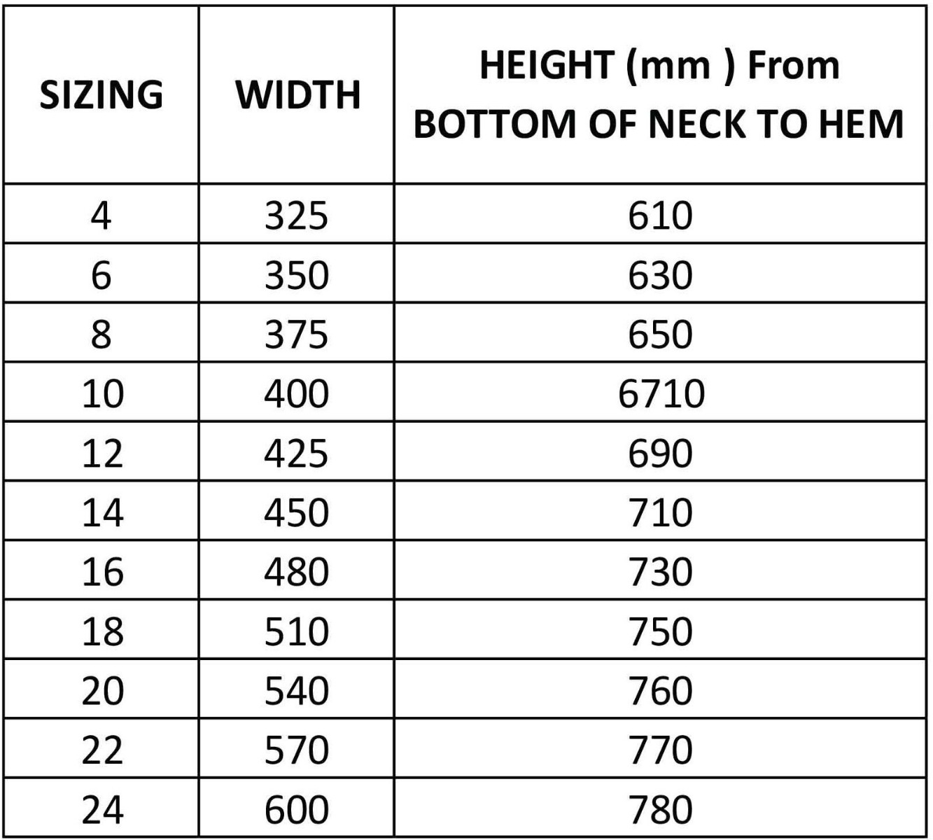 Custom Singlets Size Chart for Men and Ladies | ColourUp Uniforms